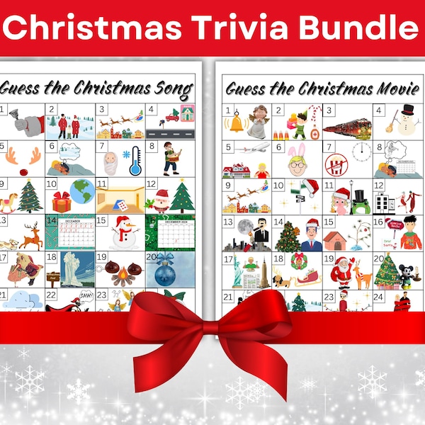Christmas Trivia - Etsy