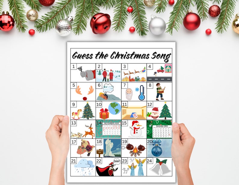 Christmas Song Trivia, Christmas Party Game, Fun Christmas Games ...