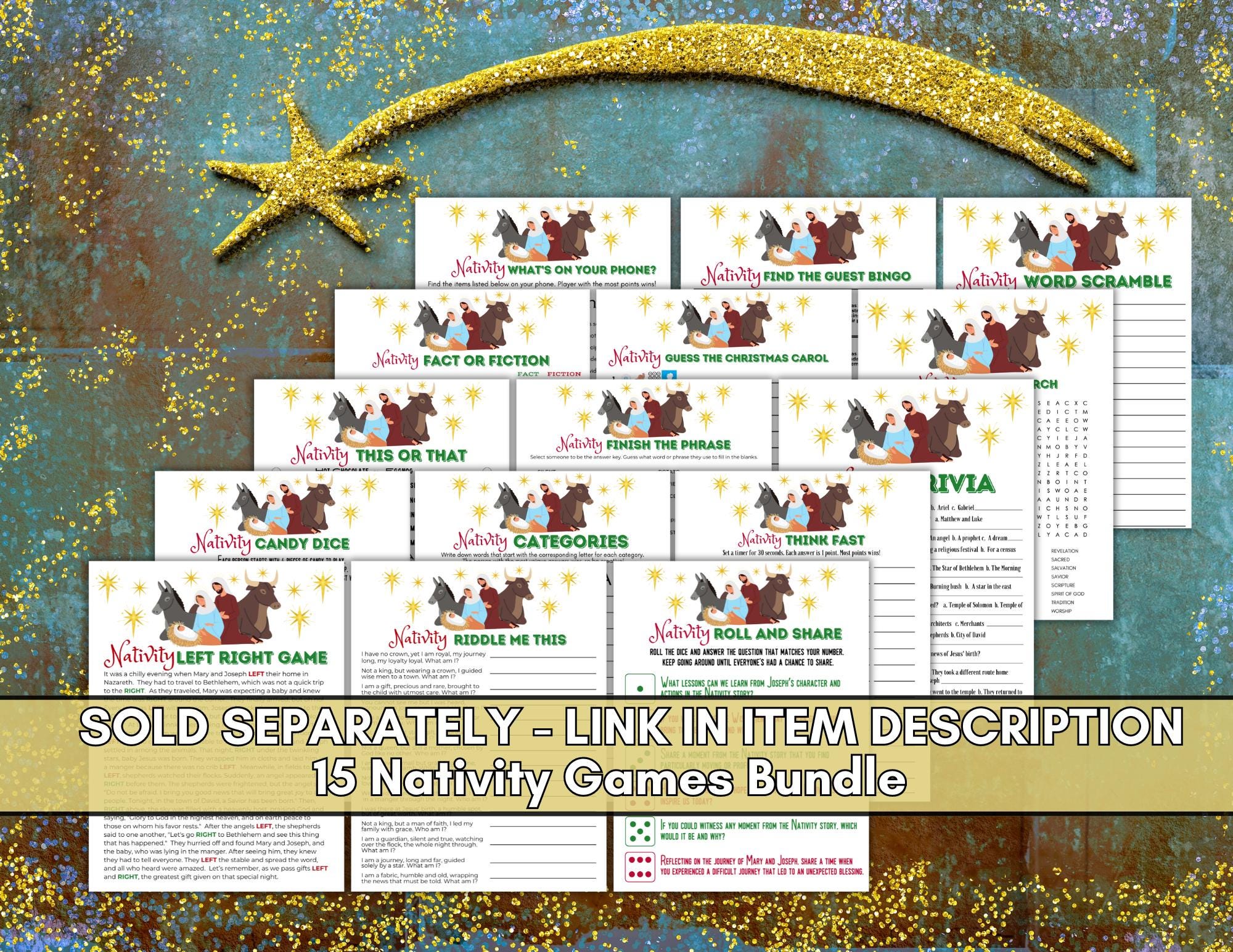 Nativity Riddle Me This, Christmas Nativity Game, Nativity Trivia ...