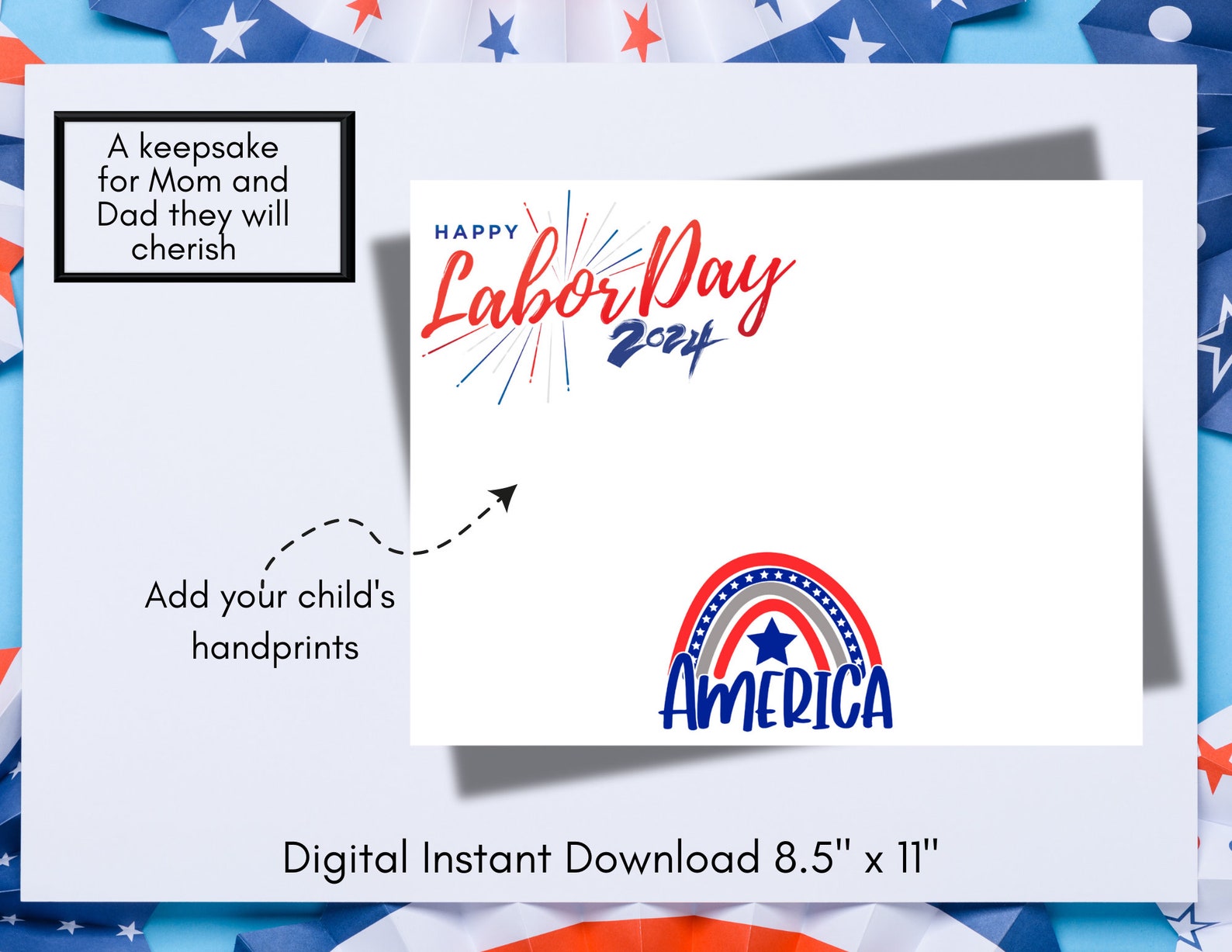 Labor Day Handprint Craft, Labor Day 2024, Labor Day Craft, Labor Day ...