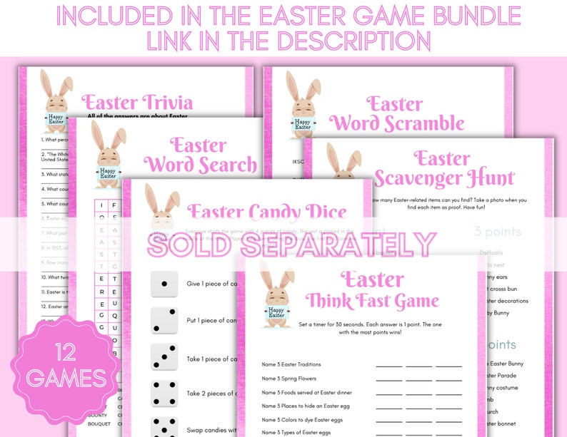Easter Word Scramble, Easter Games, Easter Games for Families, Easter ...