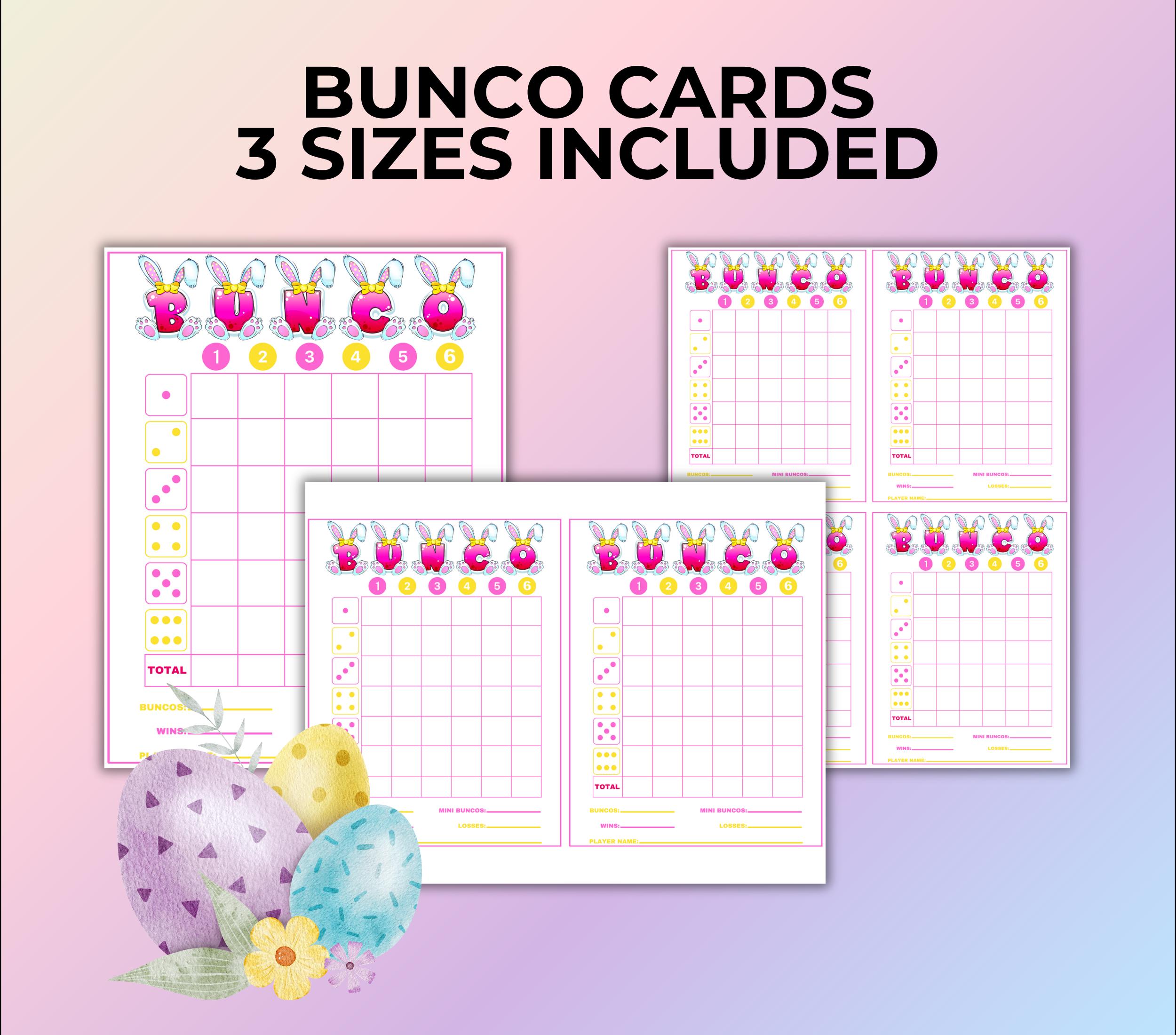 Easter Bunco Game, Easter Dice Game, Easter Bunco Party, Easter Bunco ...