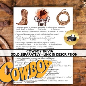 What's Your Cowboy Name? Game, Cowboy Name Game, Cowboy Theme Party ...