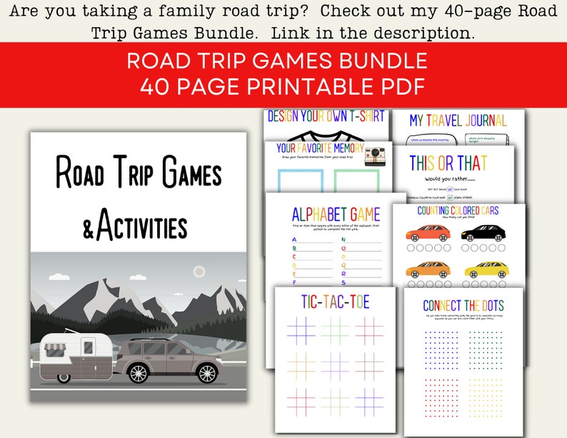 Road Signs Game Car Games for Kids Road Sign Scavenger Hunt - Etsy