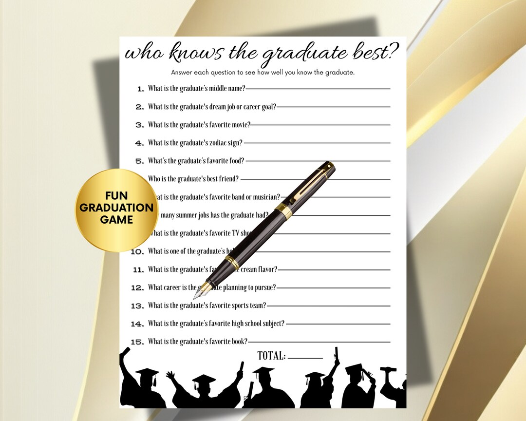 Who Knows the Graduate Best, 2026 Graduation Games, Class of 2026 ...