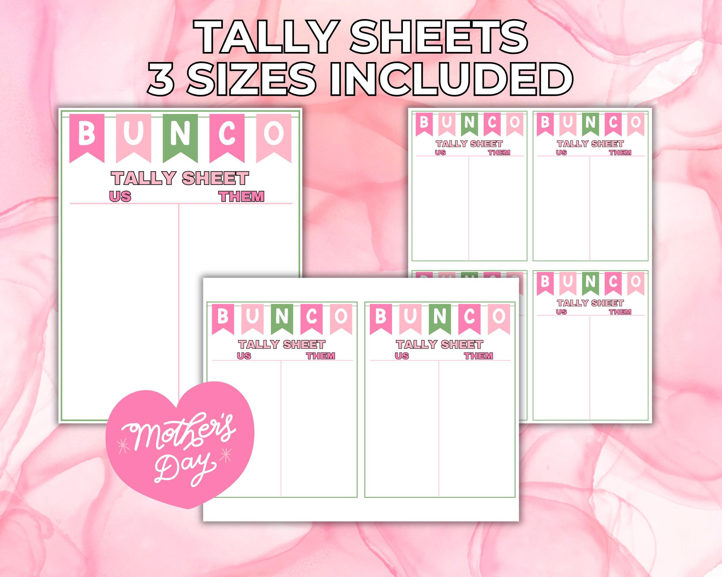 Mother’s Day Bunco Game, Printable Mom Party Game, Girls Night Activity ...