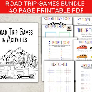 Road Trip Games Bundle - Kids Road Trip Games - Car Games - Family Road ...