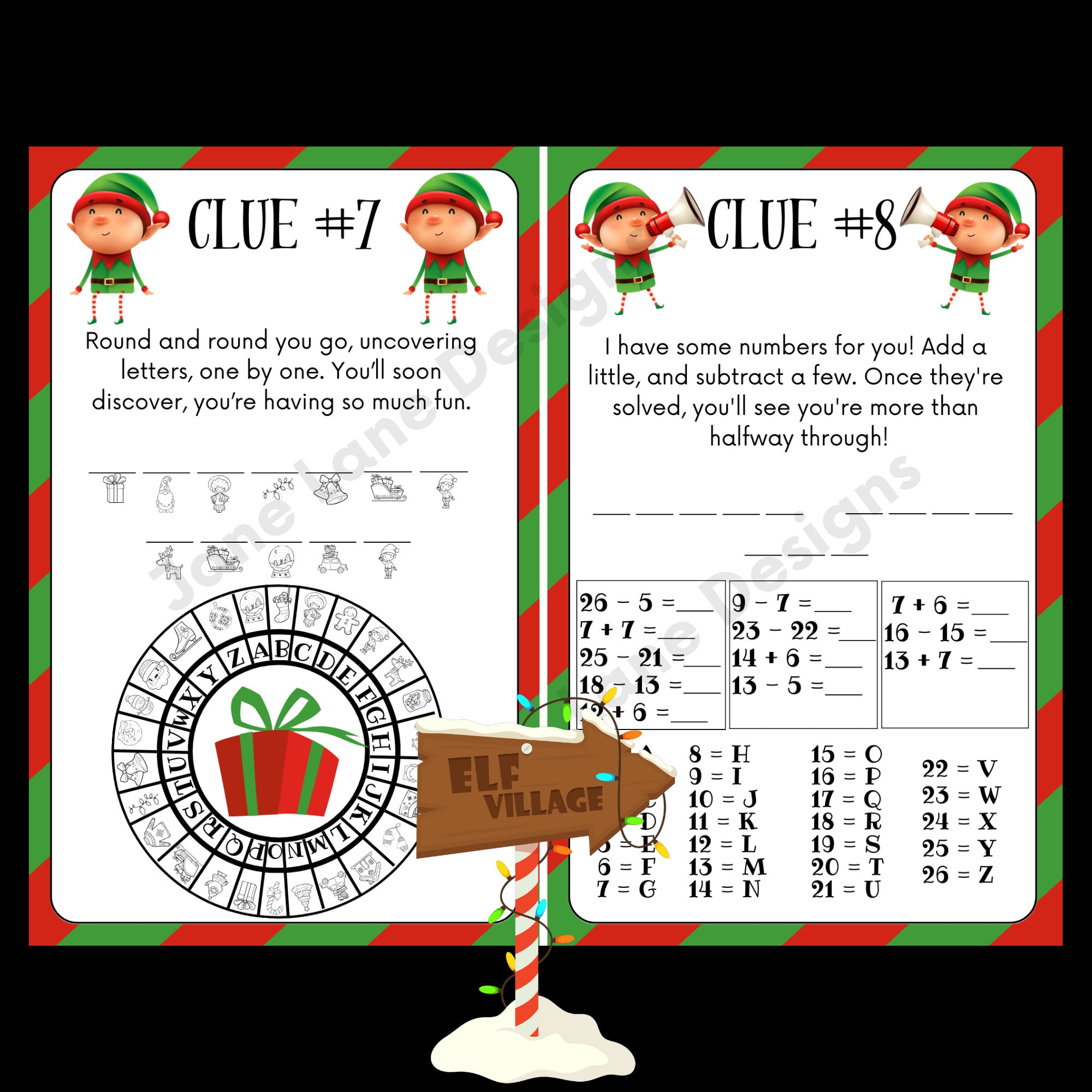 Elf Treasure Hunt, Elf Scavenger Hunt, Letter From Elf, Elf Game, Elf ...