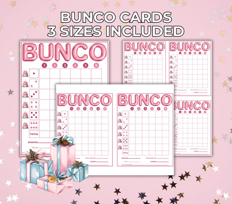 Birthday Bunco Game, Birthday Dice Game, Birthday Bunco Party, Birthday ...