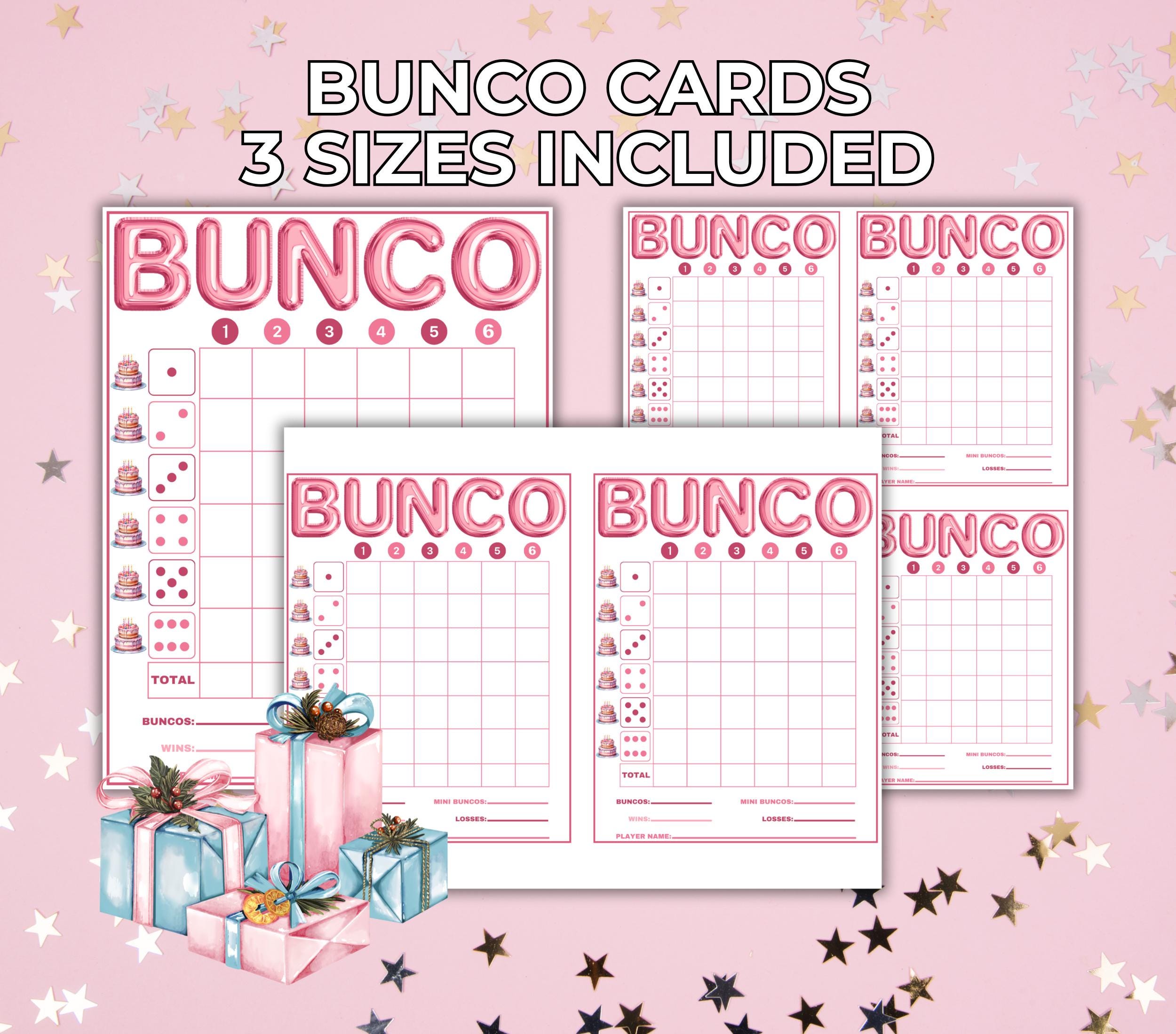 Birthday Bunco Game, Birthday Dice Game, Birthday Bunco Party, Birthday ...