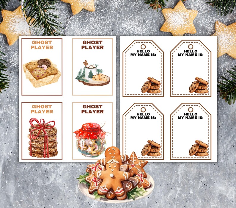Cookie Exchange Bunco Game, Cookie Themed Dice Game, Christmas Cookie ...