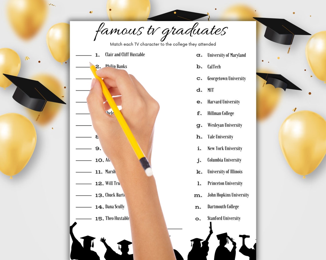 Famous TV Graduates, TV Graduates Matchup, 2025 Graduation Games, Class ...