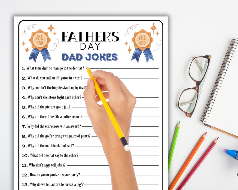 Dad Jokes, Father's Day Jokes, Father's Day Riddles, Fathers Day Games ...