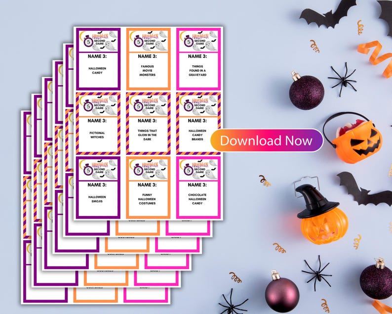 Halloween 5 Second Game, Halloween Classroom Game, Halloween Trivia ...