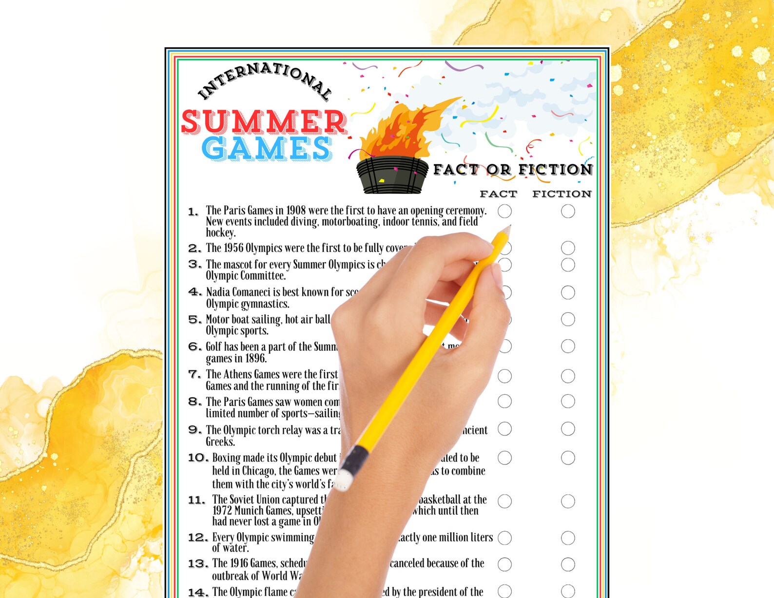 2024 Summer Games Fact or Fiction, 2024 Summer Games Trivia, 2024 ...