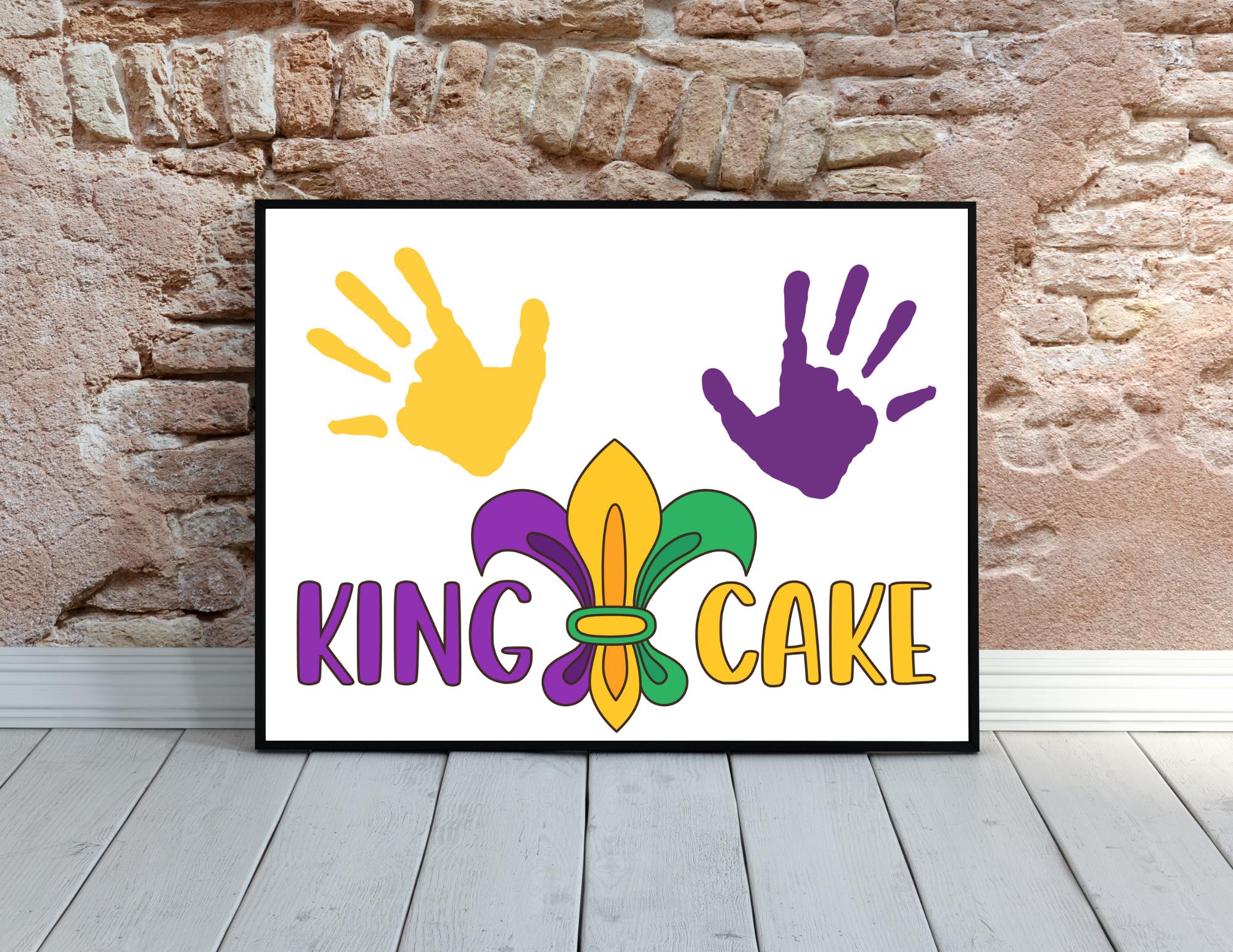 Mardi Gras Handprint Craft, Mardi Gras Printable, Mardi Gras Keepsake ...