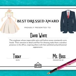 Fun Employee Appreciation Printable Awards, Fun Employee Recognition ...