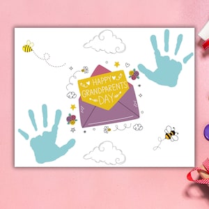 Grandparents Day Handprint Craft - Etsy