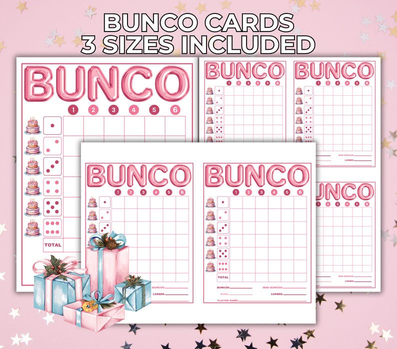 Birthday Girl Bunco Scoresheets : 3 Sizes Included (8.5" X 11") - Etsy ...