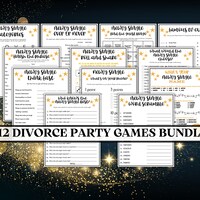 Breakup Party Games Bundle Printable Breakup Games Divorce Newly Single ...