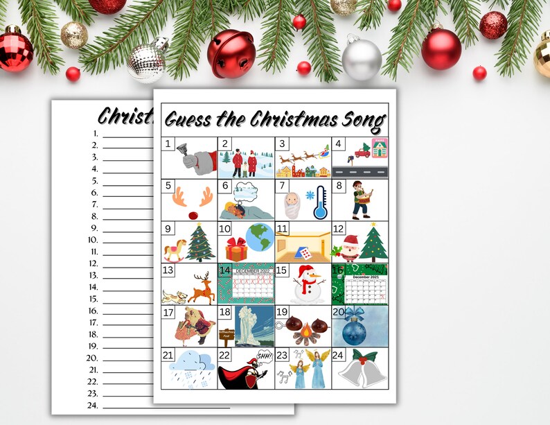 Christmas Song Trivia, Christmas Party Game, Fun Christmas Games ...