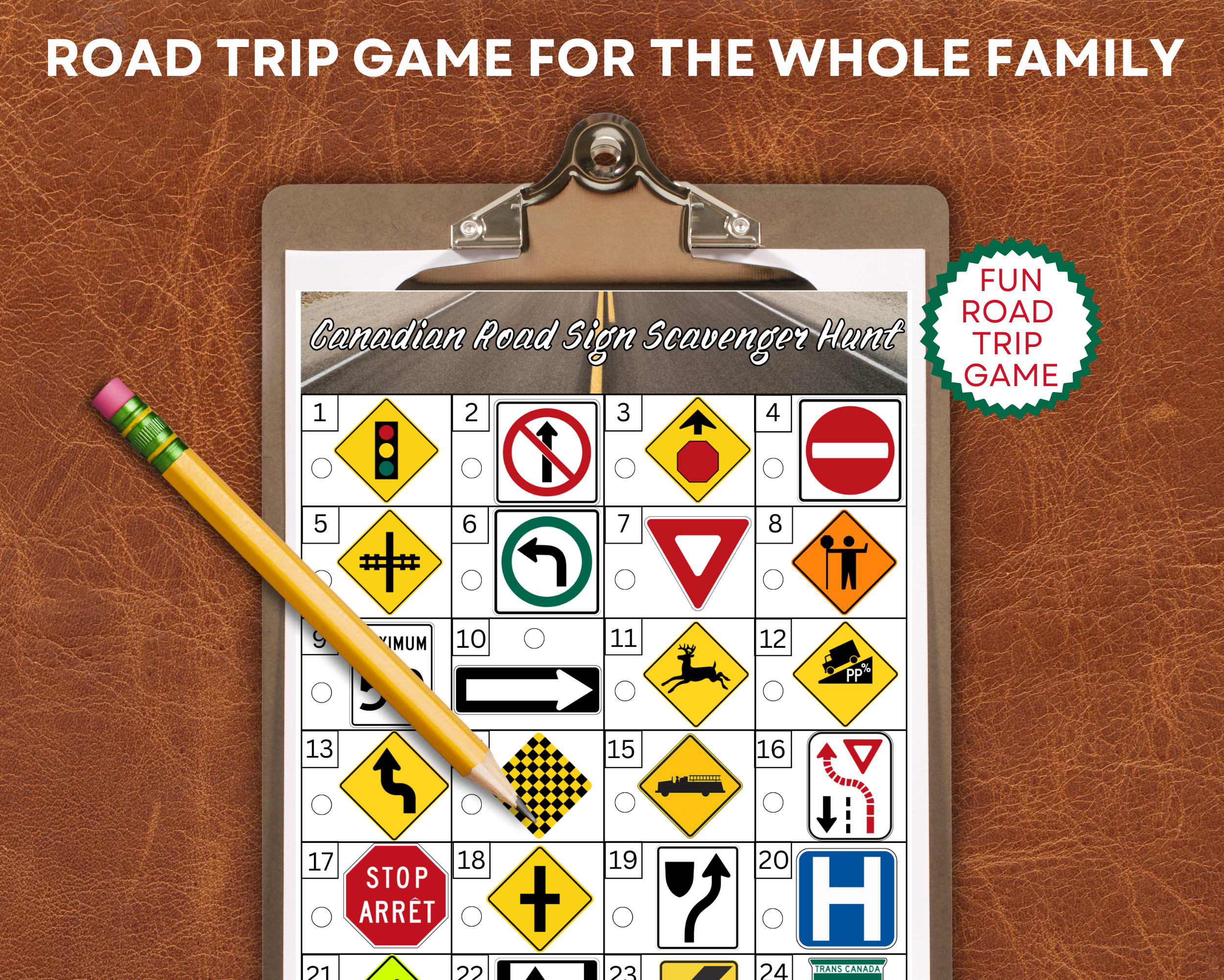 Canada Road Trip Games Bundle, Canada License Plate Game, Canada Road ...