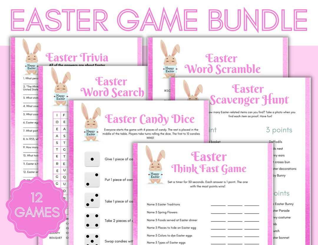 Easter Games For Kids Printable Easter Printable Games And Puzzles