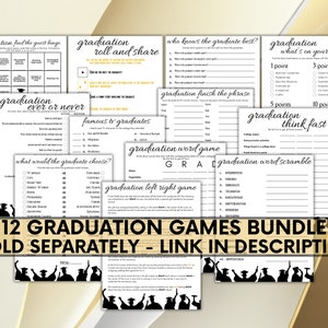 Graduation Left Right Game, Graduation Pass the Gift, 2025 Graduation ...