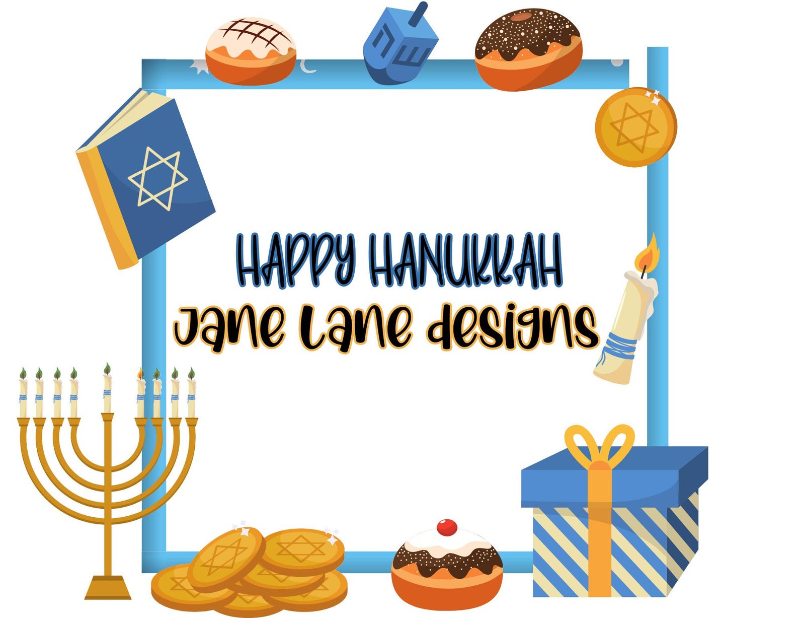 Hanukkah Left Right Game Printable, Hanukkah Pass the Present Game ...
