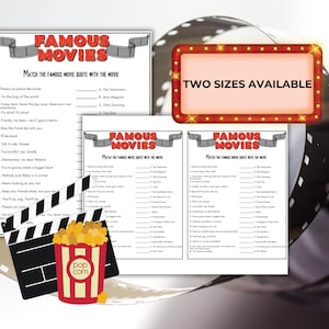 Famous Movie Quotes, Movie Quotes Printables, Movie Lines Quiz, Best ...