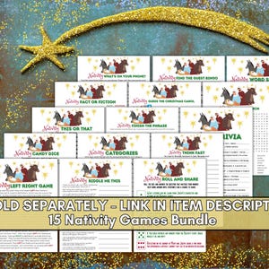 Nativity Roll and Share, Nativity Dice Game, Nativity Story Game ...