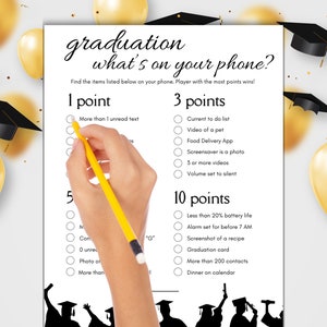 Graduation What's on Your Phone Game | 2024 Graduation Games, Class of ...