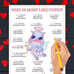 Who is Most Like Cupid Game, Fun Valentine Game, Valentine's Day Games ...