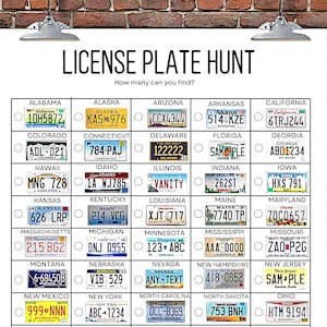 Road Trip Games - License Plate Game-make My Drive Fun - Kids Road Trip ...
