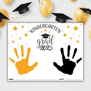 Kindergarten Graduation Handprint Craft, Last Day of School Handprint ...