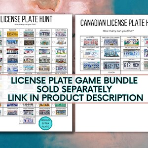 Road Trip Games - License Plate Game-make My Drive Fun - Kids Road Trip ...
