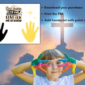 Christian Handprint Craft, Christian Craft for Kids, Bible Handprint ...
