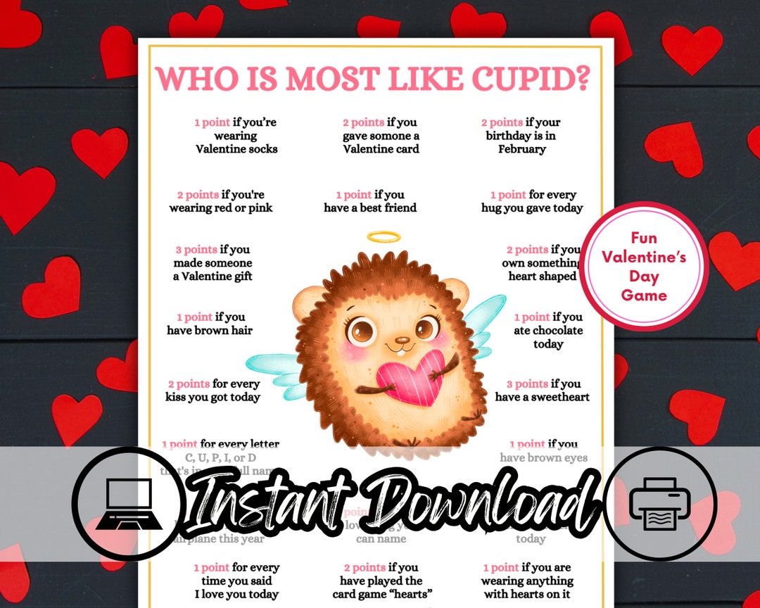 Who is Most Like Cupid, Fun Valentine Game, Valentine's Day Games ...