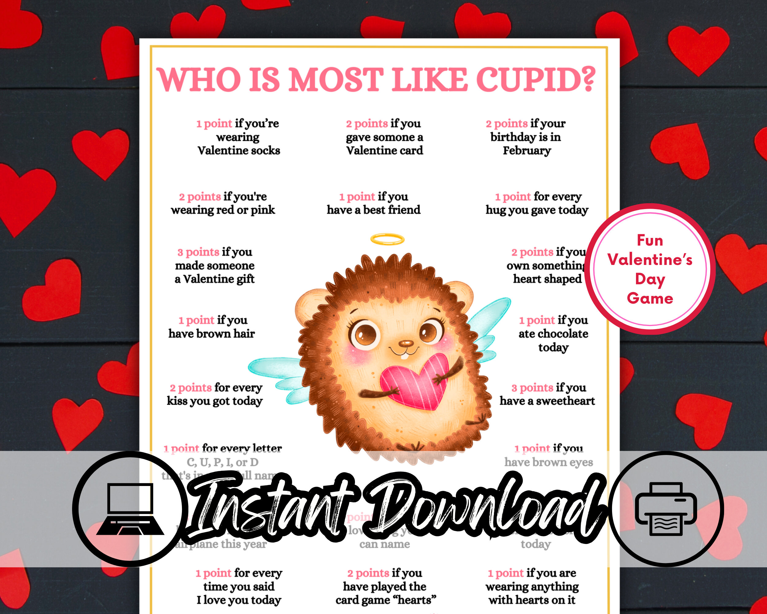 Who is Most Like Cupid, Fun Valentine Game, Valentine's Day Games ...