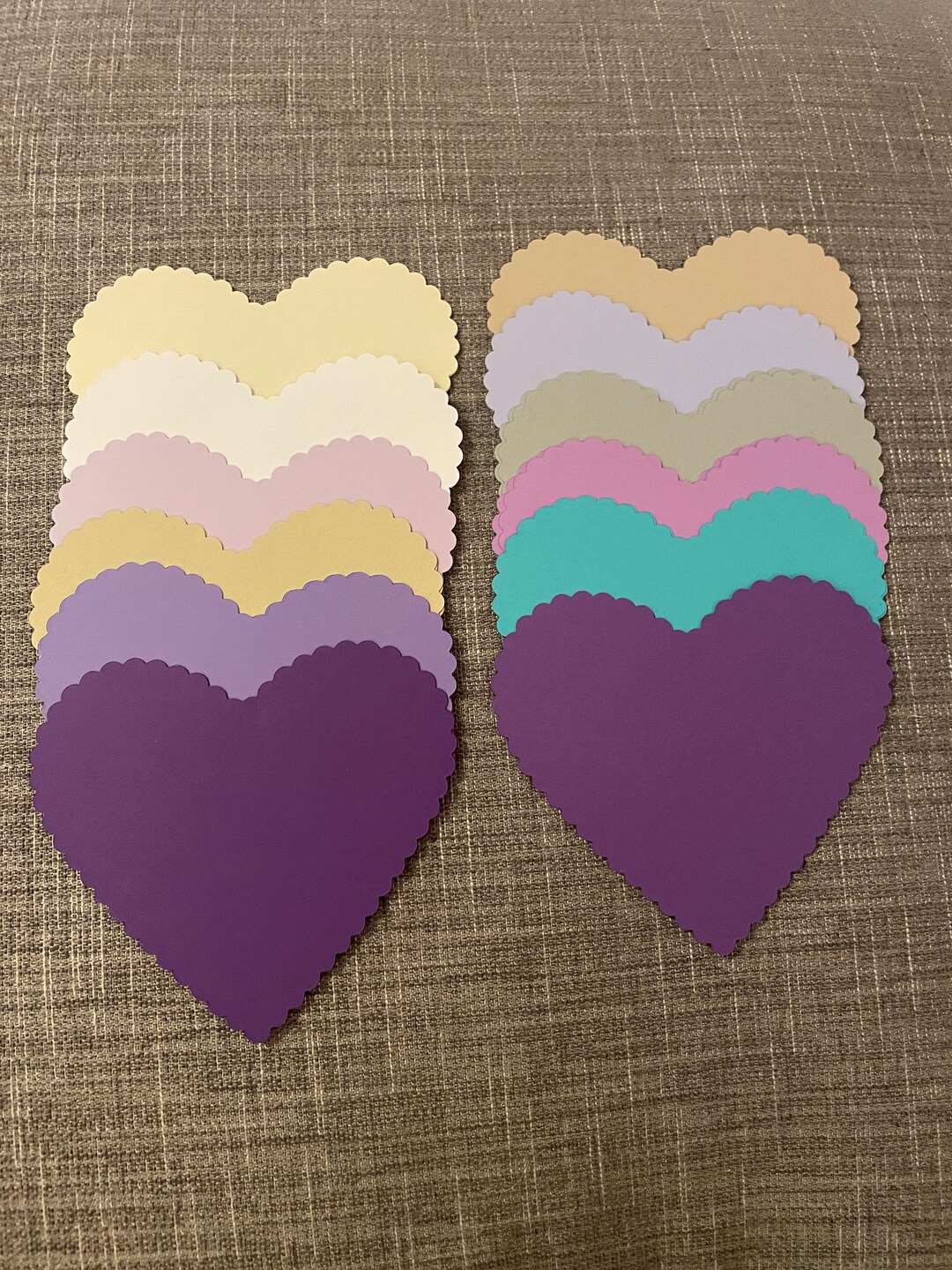 Large Die Cut Hearts - Etsy