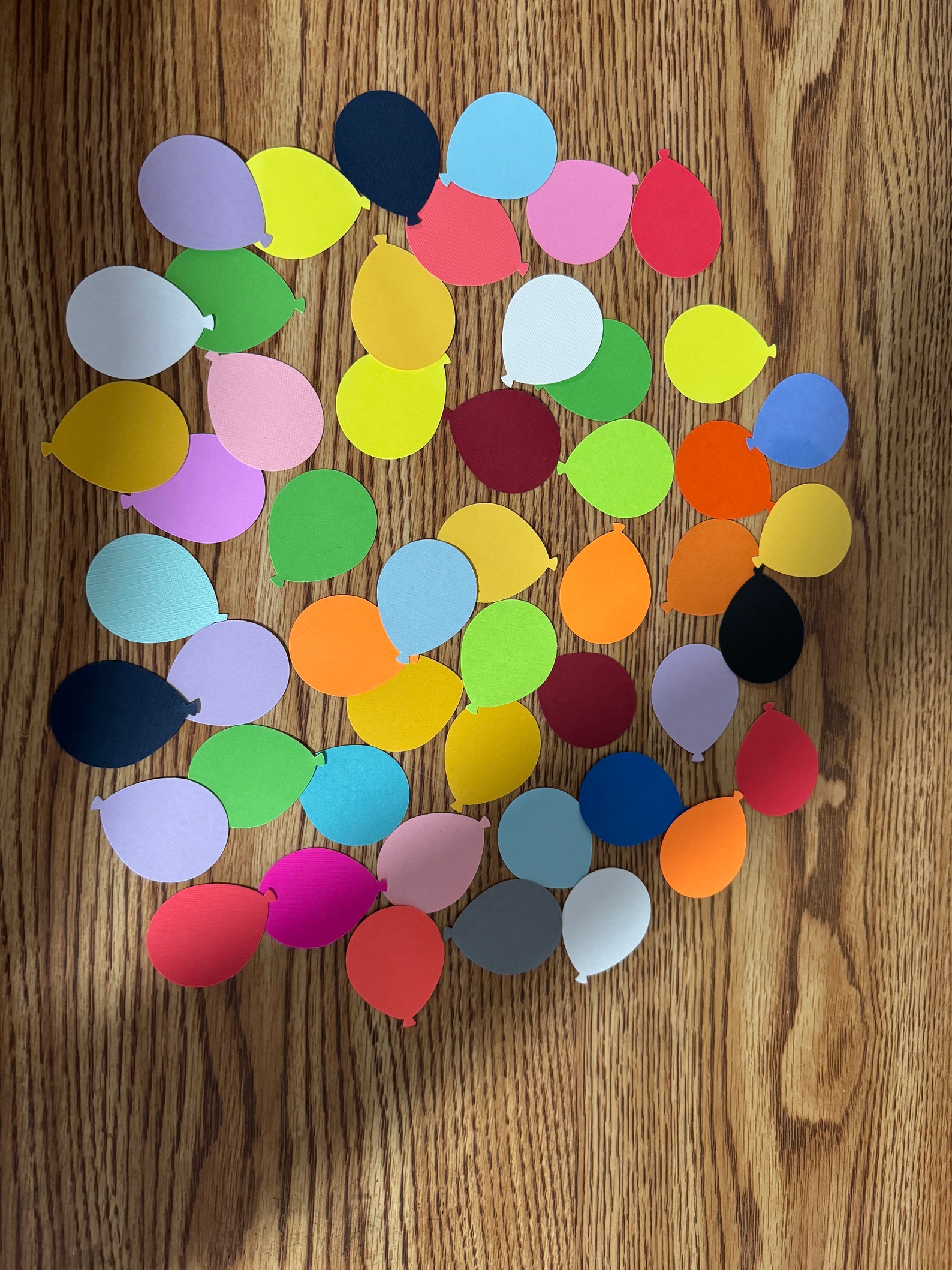 50 Large Die Cut Balloon Pieces - Etsy