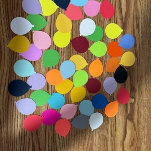 50 Large Die Cut Balloon Pieces - Etsy