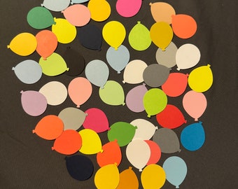 50 Large Die Cut Balloon Pieces - Etsy