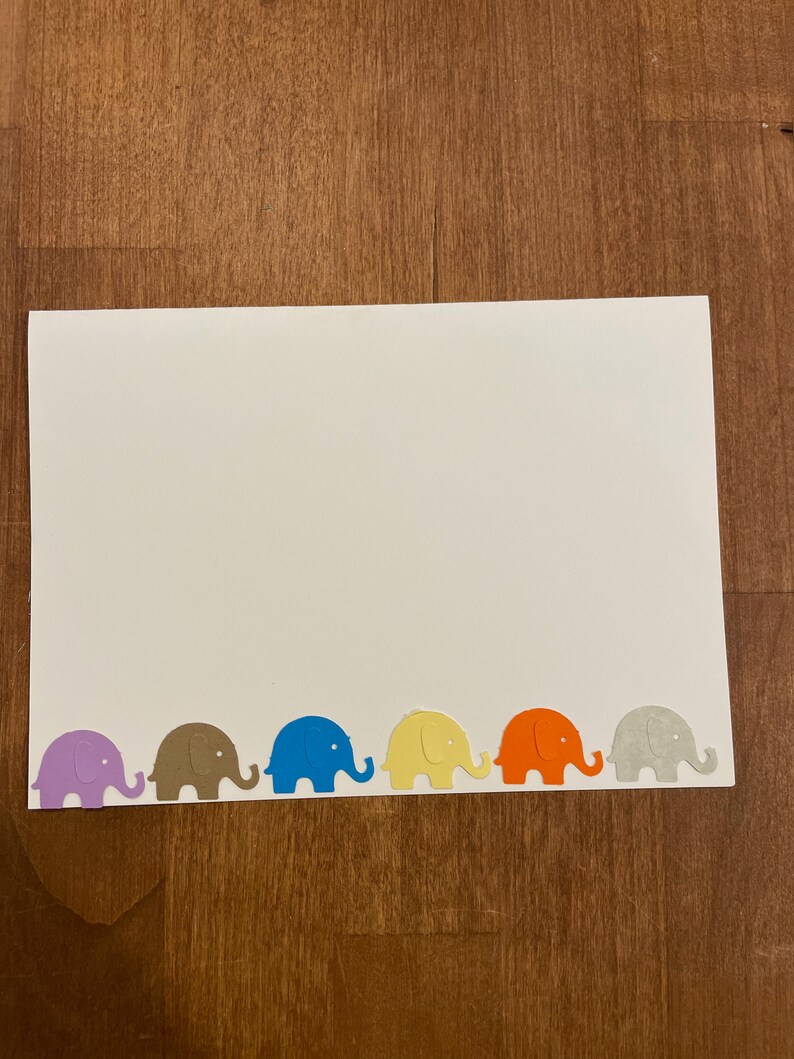 25 Die Cut Elephant Pieces - Etsy