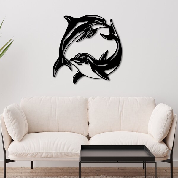 Dolphin Wall Art - Etsy