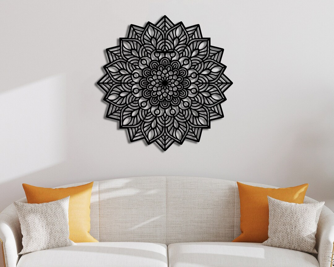 Metal Mandala Wall Art Large Mandala Metal Wall Decor - Etsy