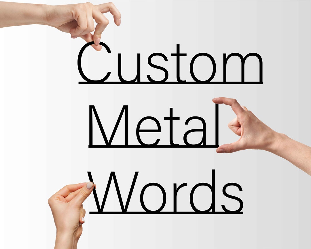 Custom Metal Sign - Your Own Text - Personalized Metal Family Name Sign ...