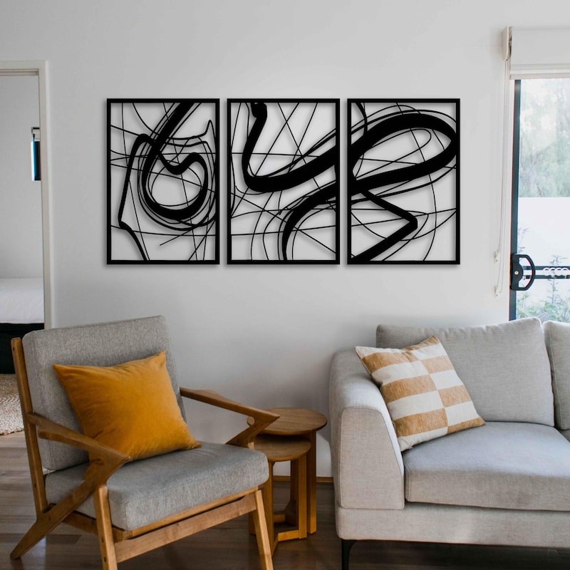 Metal Wall Art Abstract - Etsy