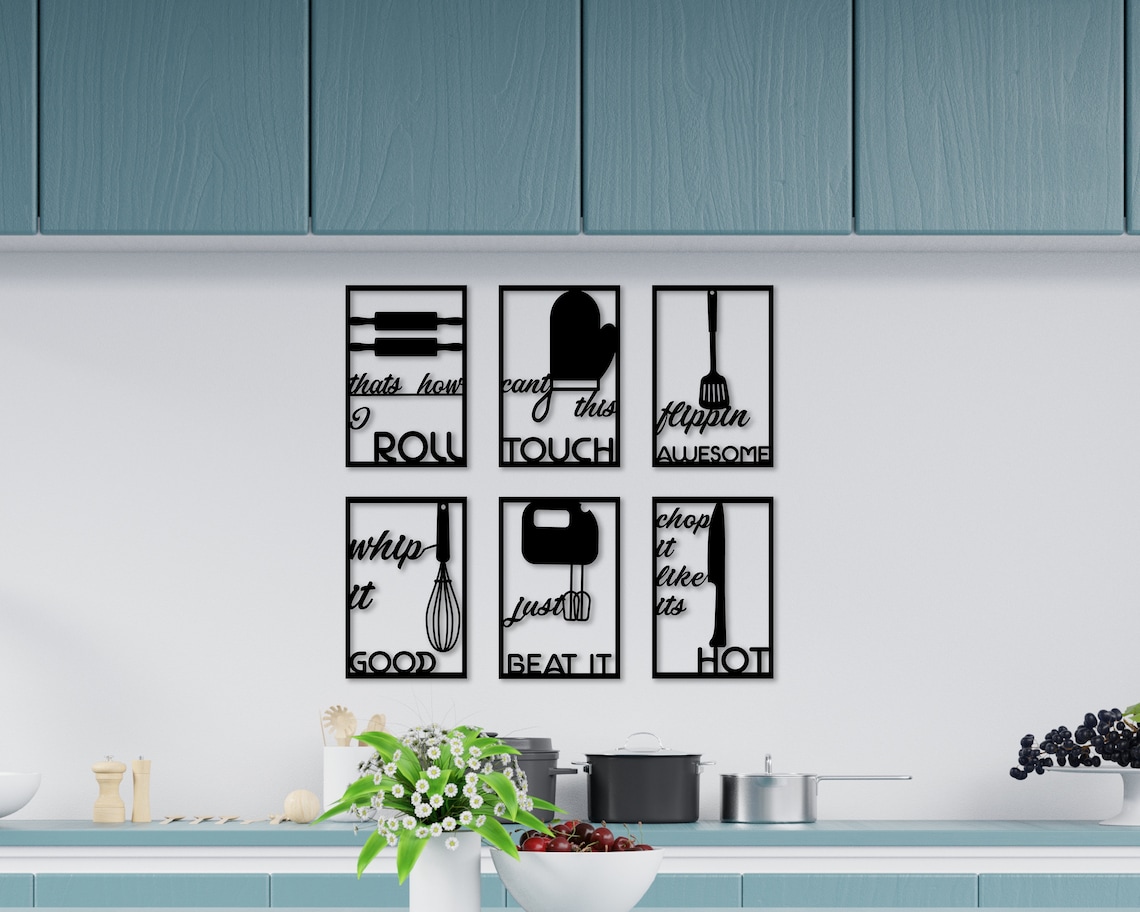 Kitchen Wall Decor Metal Wall Art Kitchen Wall Art Metal - Etsy