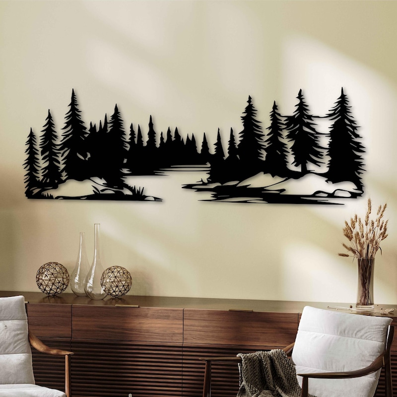 Metal Tree Wall Art - Etsy